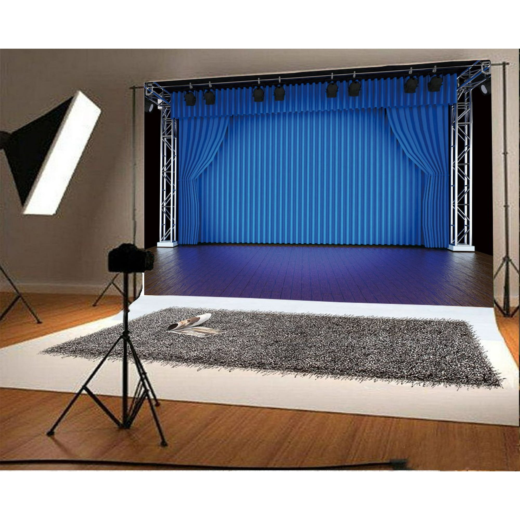 Studio Background Curtains Blue
