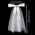 1pc, Elegant bridal veil with bow, elegant white tulle women's wedding ...