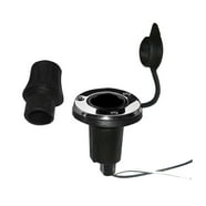 Perko 1048P00DP Chrome-Plated 2-Pin Plug-In Light Base with 5° Rake - 3 ...