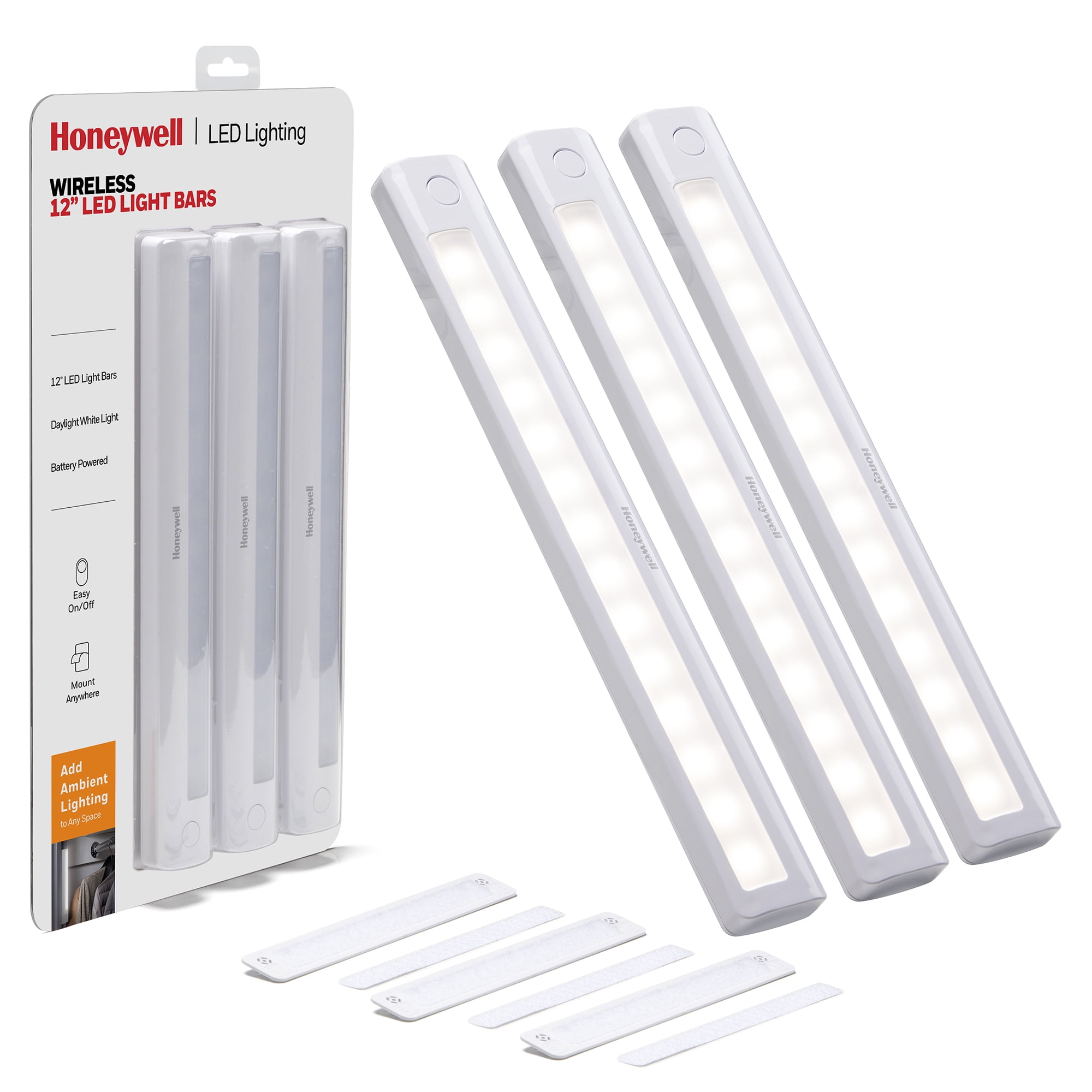 Honeywell Wireless 12" Battery Powered LED Light Bars with Daylight ...