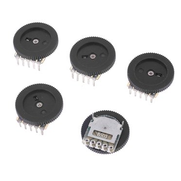 Unique Bargains B103 16x2mm 10K Ohm Dial Taper Volume Pulley Gear Wheel ...