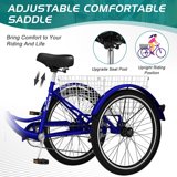 ABORON 7-Speed Adult Tricycle, 20/24/26 inch, Large Basket, for Seniors ...
