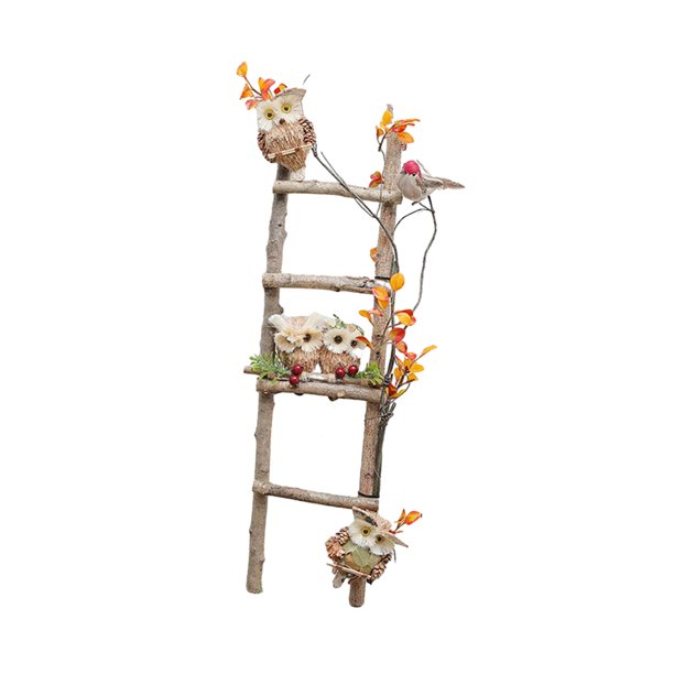 Miniature Wood Ladder Scene Layout Plant Stand Ladder for Bar Coffee ...