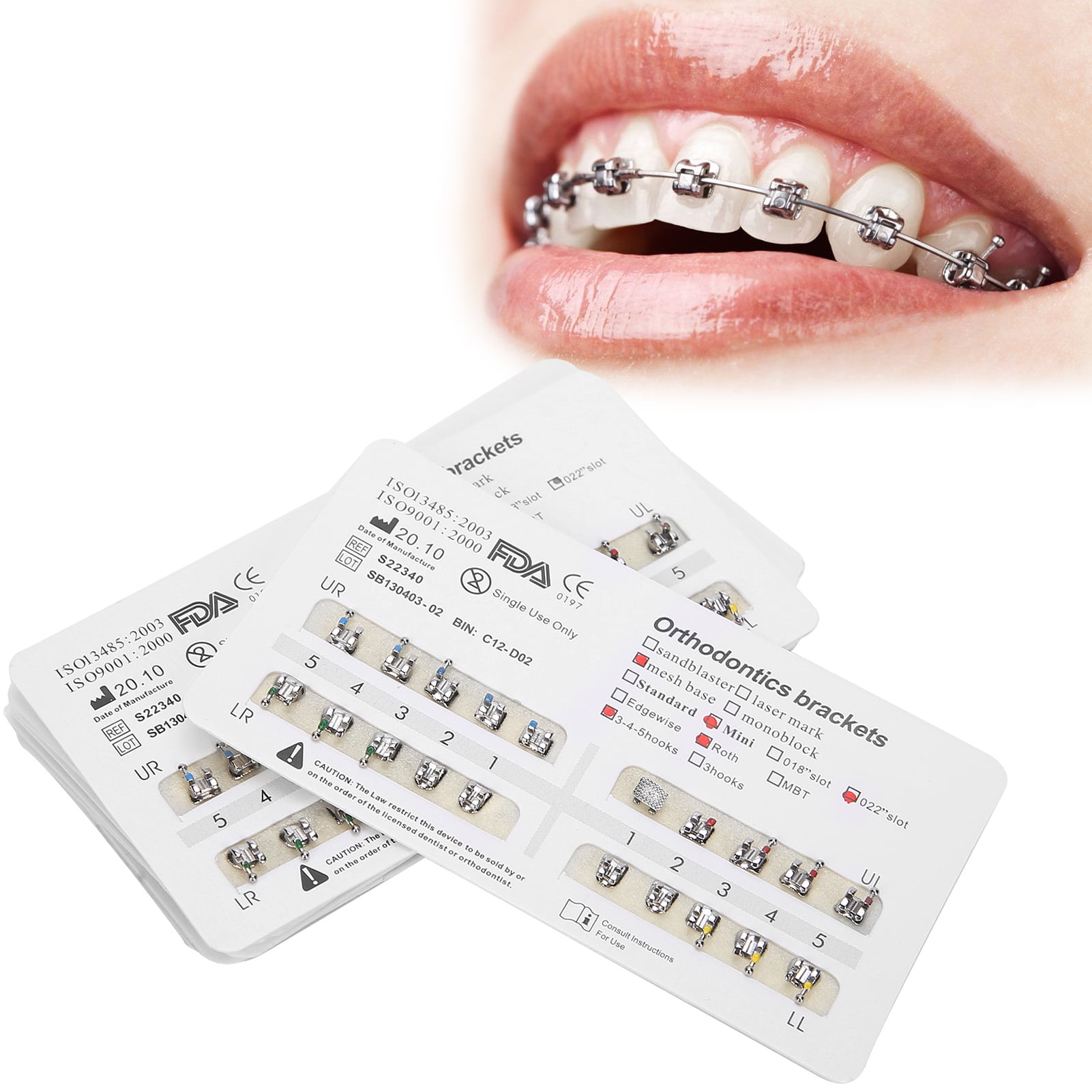 Brackets de ortodoncia de acero inoxidable, brackets de ortodoncia ...