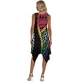 Binienty Geometric Sleeveless Sundress, with Side Pockets Asymmetric ...