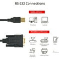 SIIG USB to RS-232 Serial Adapter Cable FTDI FT232 TAA compliant ...