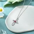 Birthstone Infinity Cross Necklace Sterling Silver Birthstone Cross ...
