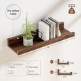 24 inch Picture Ledge Shelf Set of 8,Long Floating Shelves for Wall ...