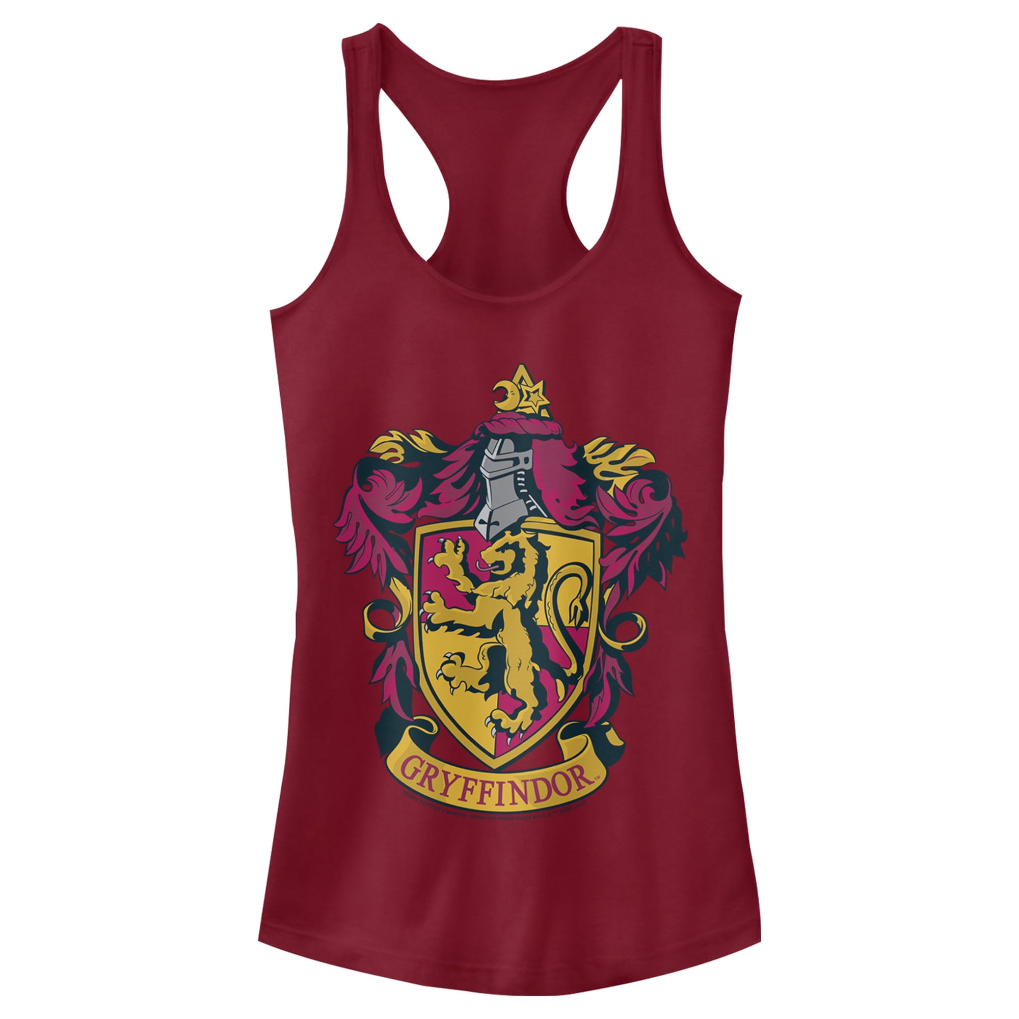 Junior's Harry Potter Gryffindor Ornate Crest Racerback Tank Top ...