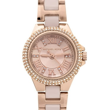 Michael Kors Women's Ritz Rose Gold-Tone Chronograph Watch MK6307 ...