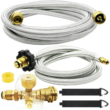 Basic Liquid Propane Transfer Kit System Coupler Fill POL BBQ 20lb LPG ...