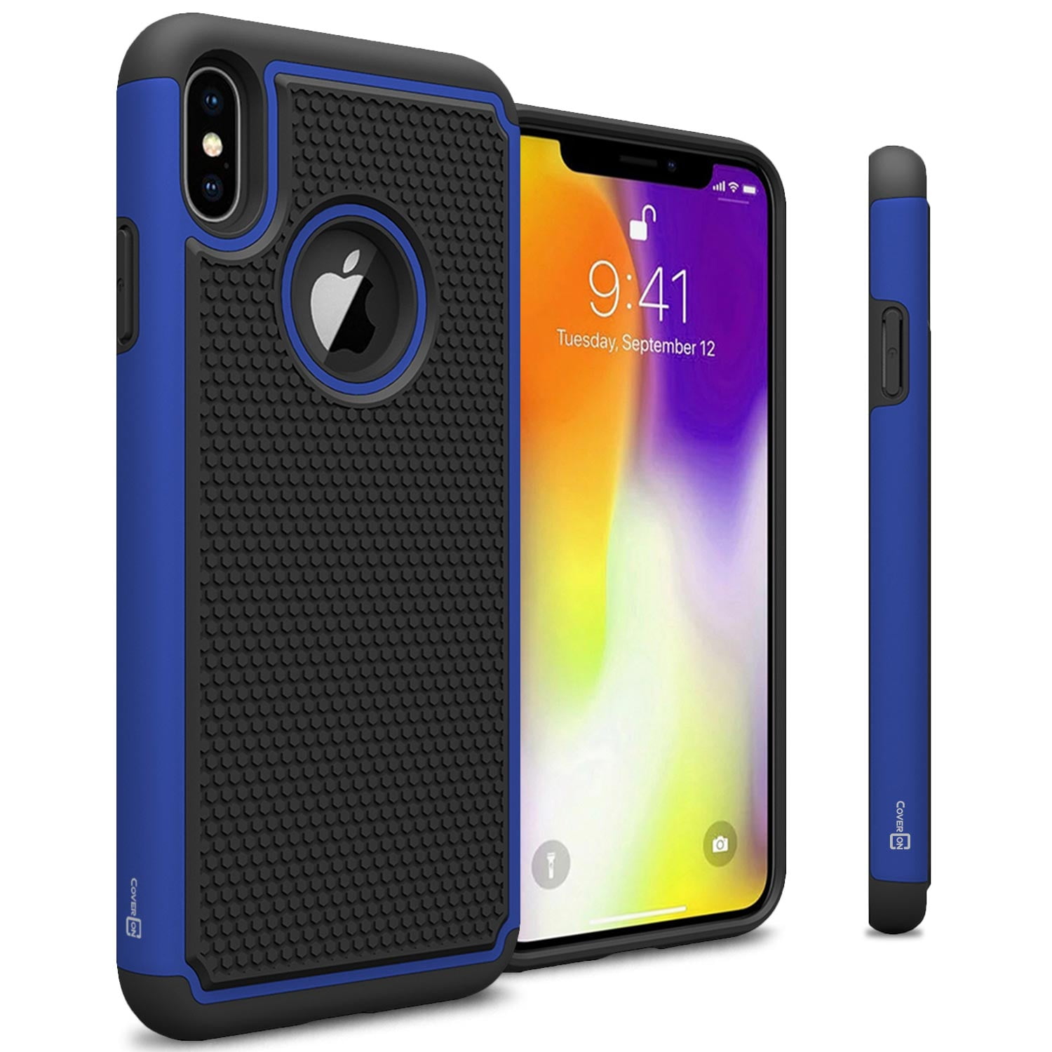 CoverON Apple iPhone XS Max (6.5") Case, HexaGuard Series Hard Phone ...