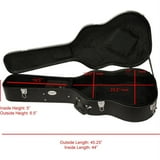 ChromaCast Acoustic Guitar Hard Case - Walmart.com
