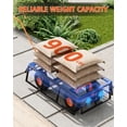 Wisykoke Steel Garden Cart 900 LBS Capacity 3 in 1 Pullable Garden ...
