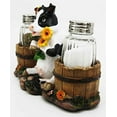 Ebros Sunflower Bovine Cow With Two Country Barrels Salt And Pepper ...