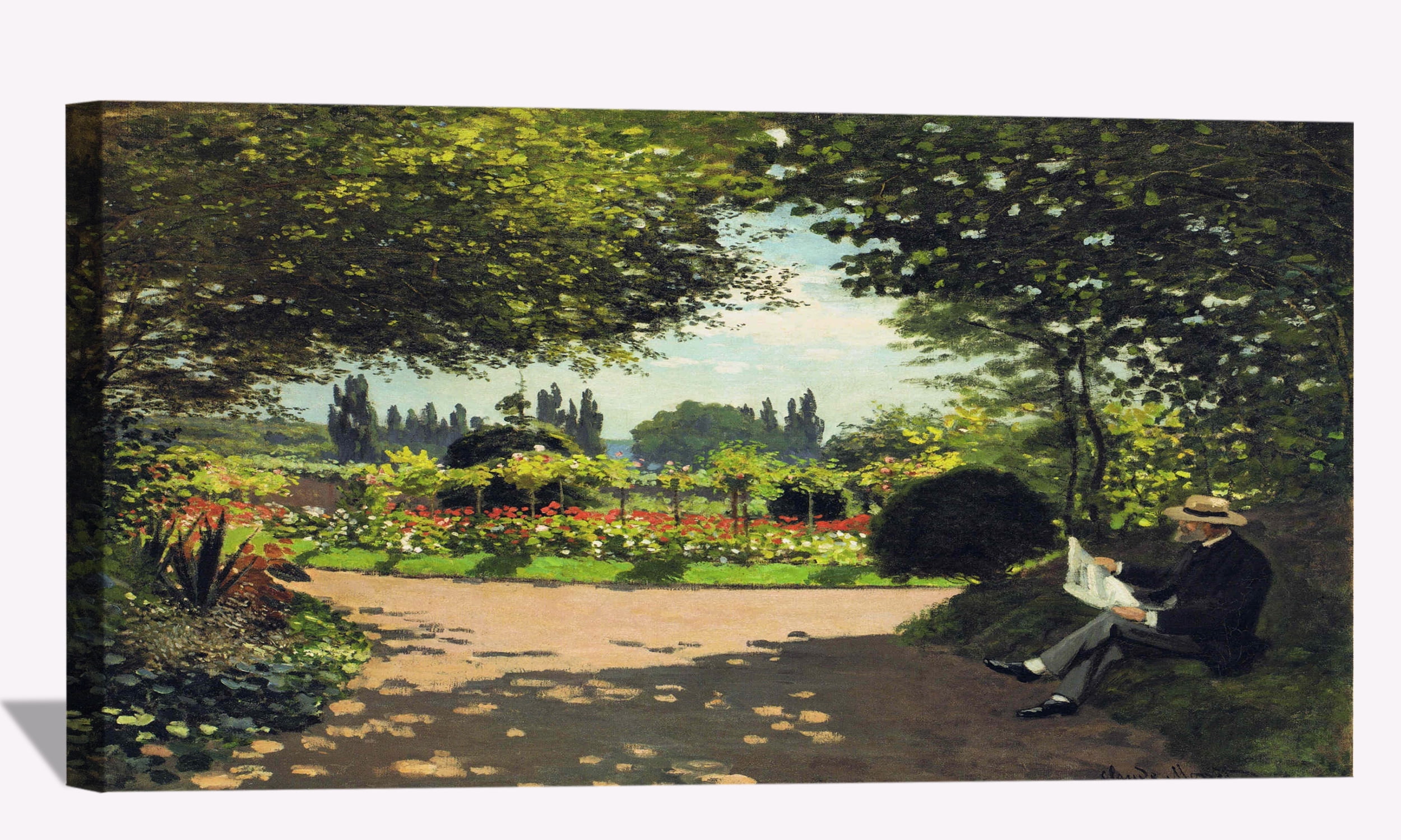 Claude Monet In His Garden