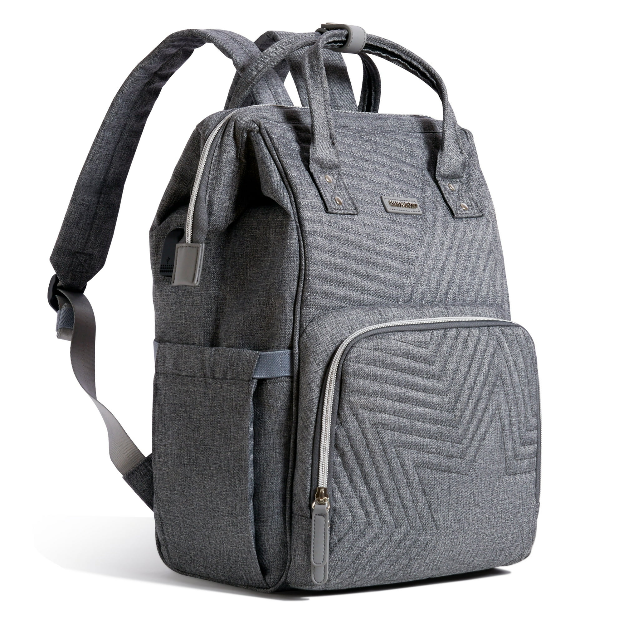 Click here for Sunveno Quilted Diaper Backpack  Large Capacity Di... prices