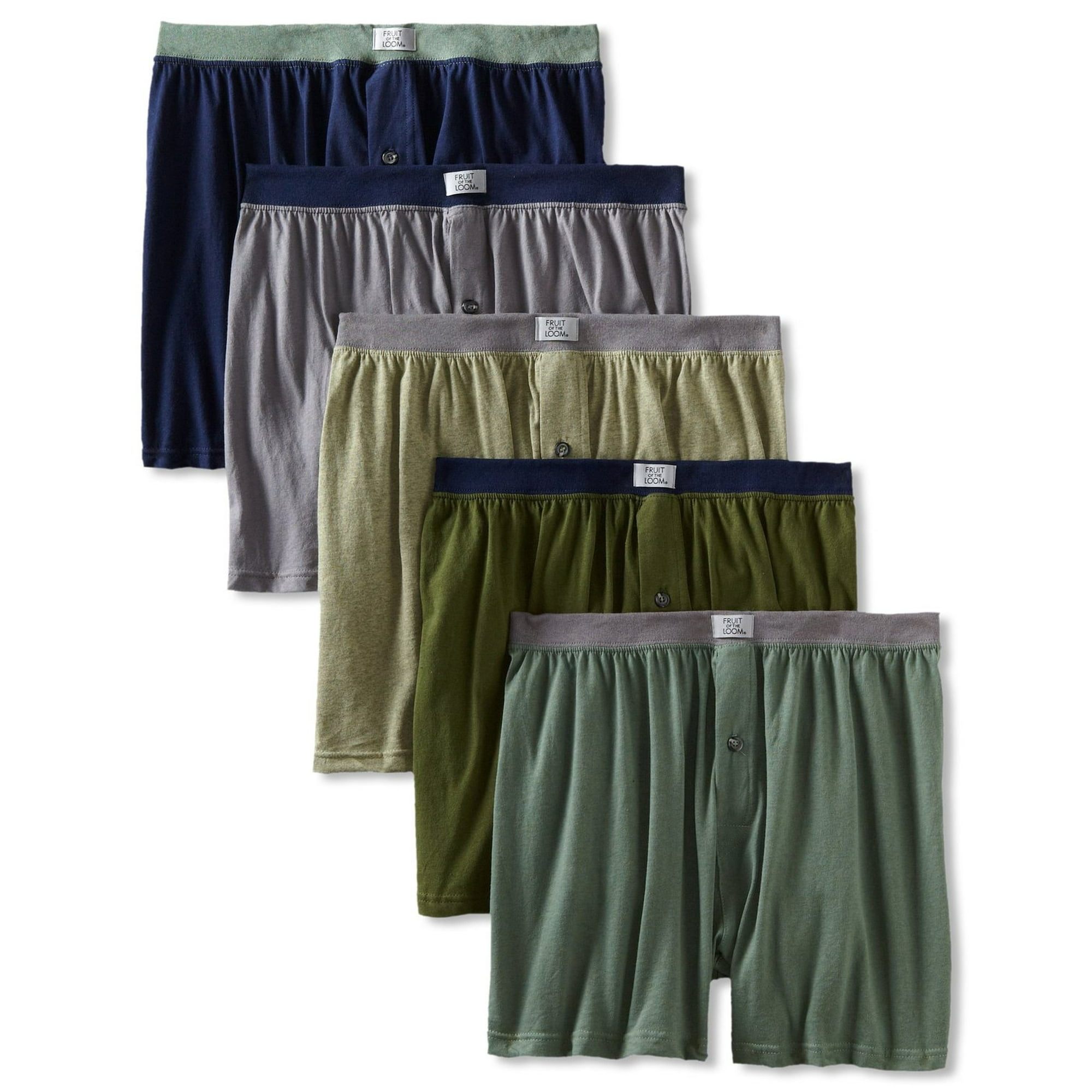 Click here for Fruit Of The Loom Mens Knit Boxers 5 Pack  L  Asso... prices