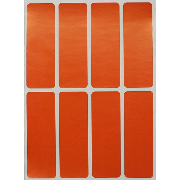 3 " x 1" Labels for file folders orange stickers - 120 pack by Royal ...