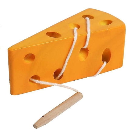Wooden Laced Cheese Thread Toys, Fine Motor Skills Toys, Early Learning ...