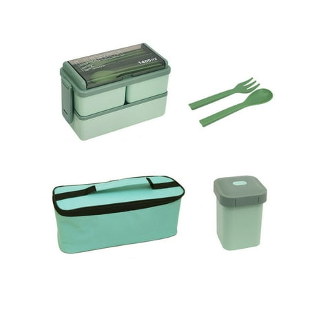 SHENMO Lunch Box - 2 Tier Lunch Box with Bag and Insulated Utensils ...