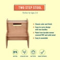 Two Step Stool - Oak Finish - Walmart.com