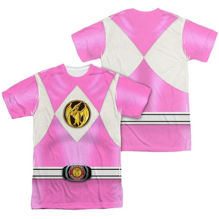 Power Rangers Mighty Morphin Pink Ranger Costume Front/Back Adult 2 ...