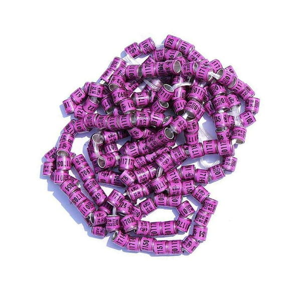 50x 2023 Pigeon Leg Rings Bird Chicken Training Foot Bands for Bantam ...
