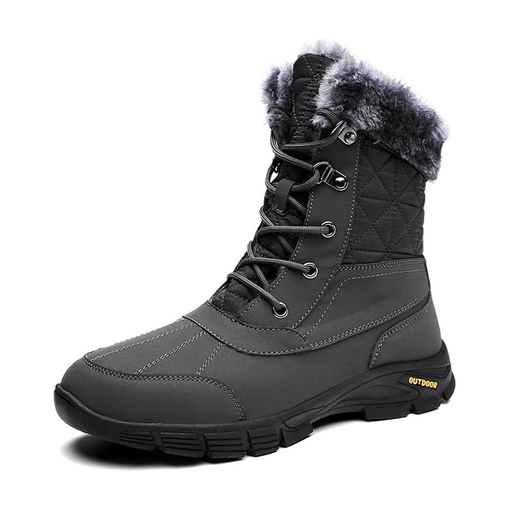 Click here for Sicitu Mens Winter Snow Boots Warm Fur Lined Non-S... prices