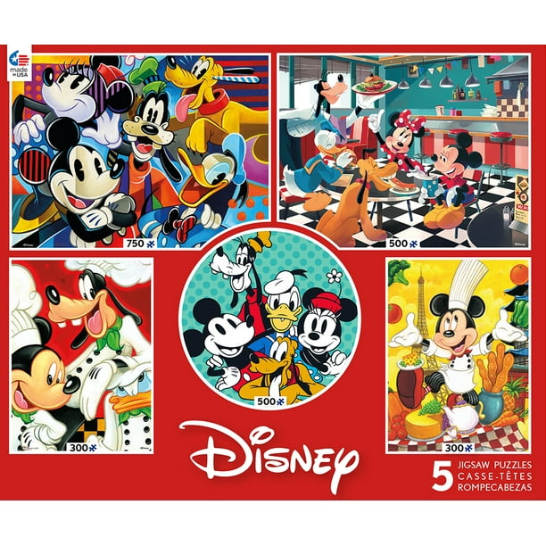 Ceaco - Disney - 5 in 1 Interlocking Jigsaw Puzzle - Walmart.com