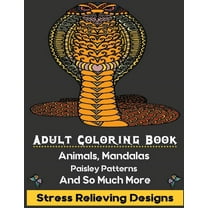 Animal Coloring Book For Adults: Stress relieving animals coloring book ...