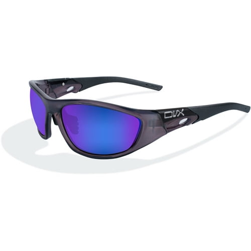 Space Polarized Blue Lens/ Black Crystal Frame Sunglasses - Walmart.com