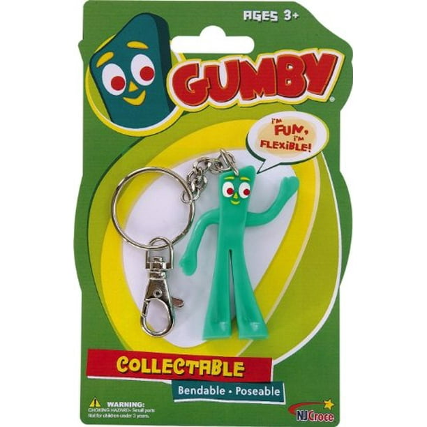 Key Chain - Gumby 3" Bendable Rubber Figure Toys Gifts Licensed New kr ...