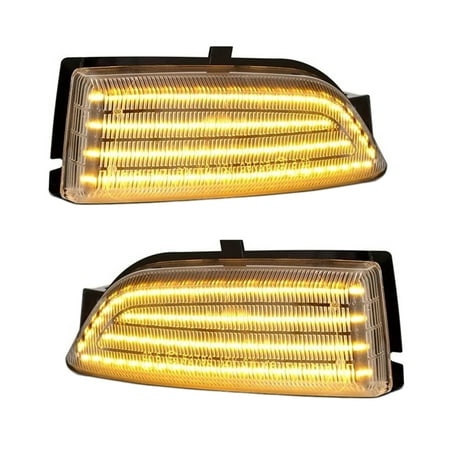 Top-Max 2X Auto Side Blinker LED Amber Turn Signal Indicator Light w ...