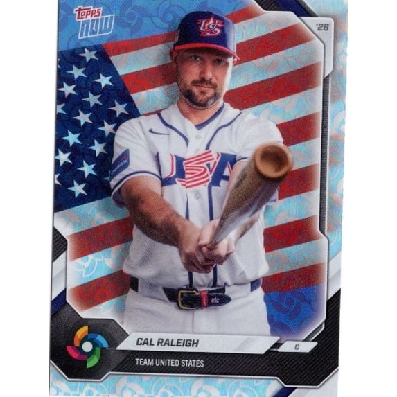 2026 Topps Now WBC Cal Raleigh #USA02 Logo Refractor Team USA Baseball ...