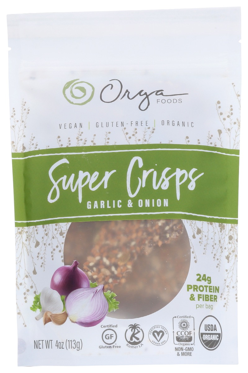 Orga Foods Garlic & Onion Super Crisps Organic - 4 oz - Walmart.com