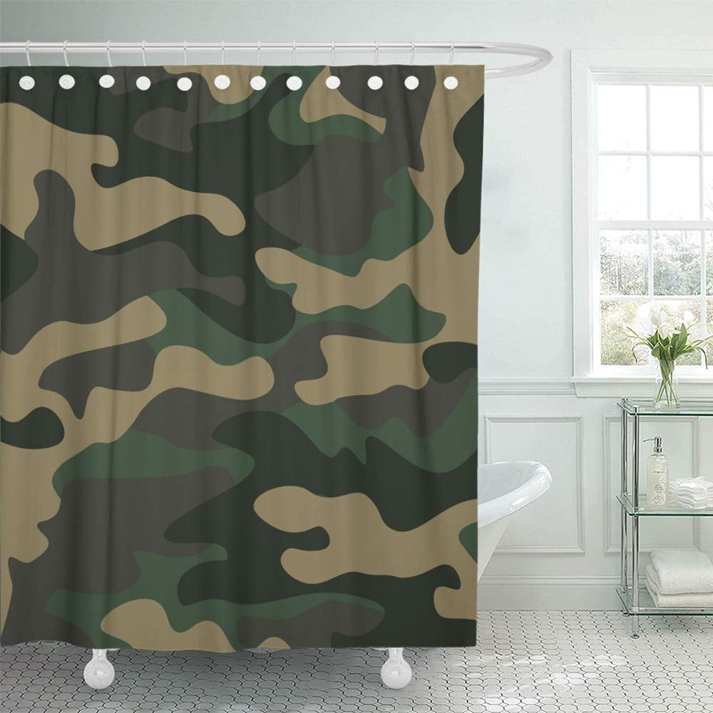 Pknmt Beige Camouflage Classic Style Masking Camo Green Brown Black