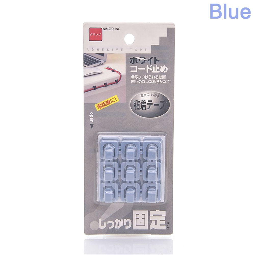 18 Pcs/pack Office Home Cable Storage Wall Wire Organizer Cord Line ...
