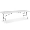 New Home Era 8ft Folding Table - Fold-in-Half Portable Utility Table ...