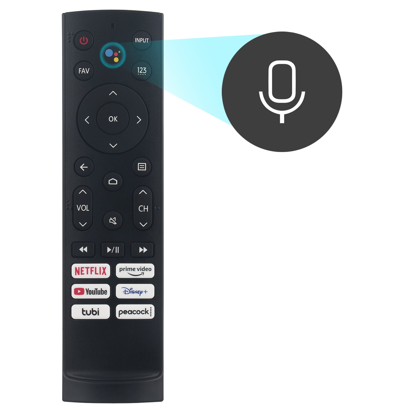 ERF3A90 Replaced Voice Remote Control for Hisense TV U7H 55U8H65U8H ...