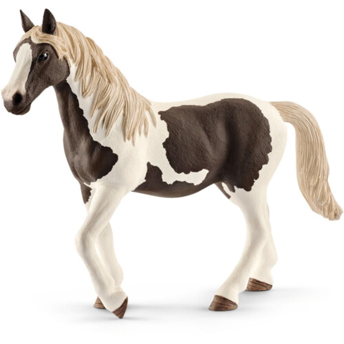 5.5" Brown and White Spotted Schleich Pinto Horse Mare Decorative ...