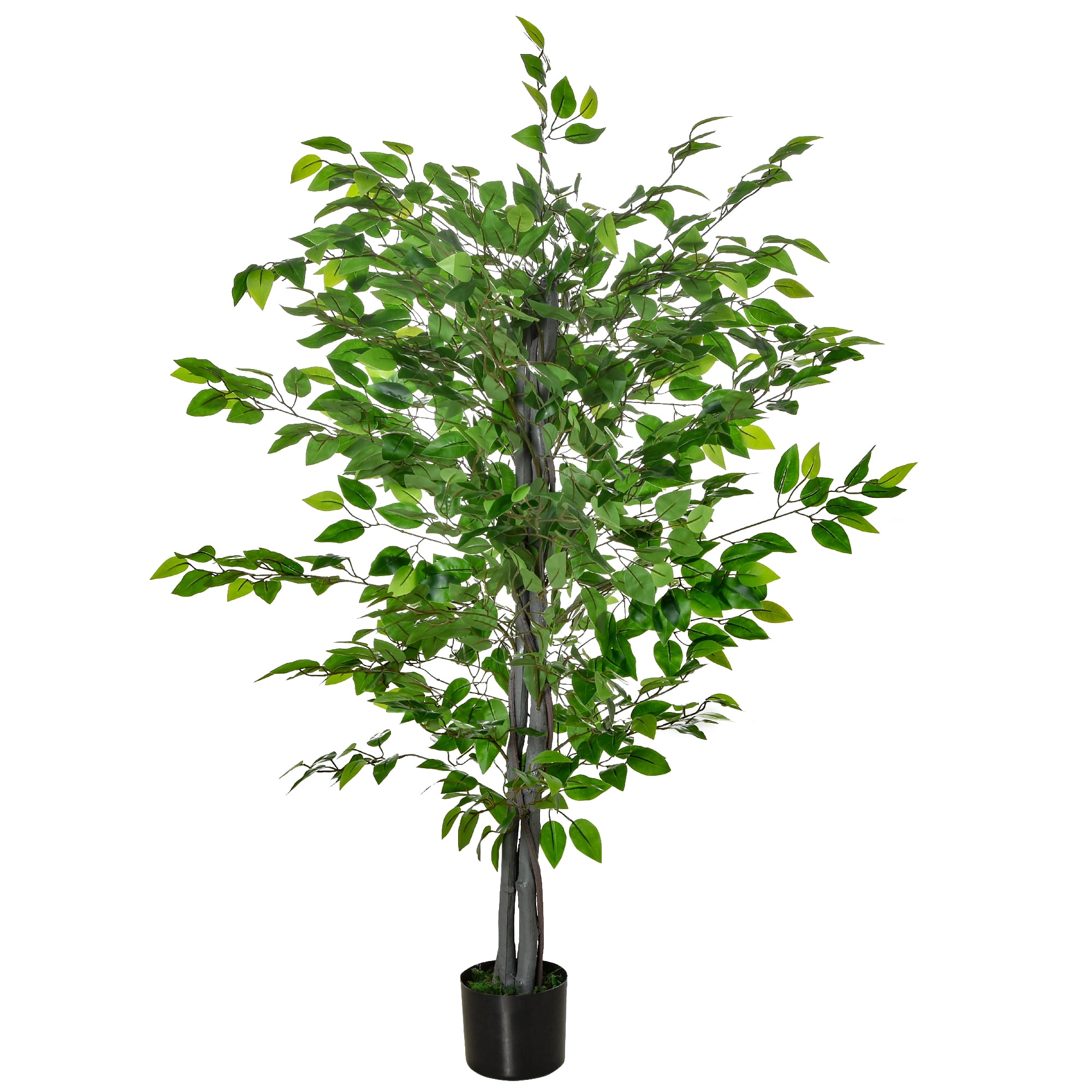 Click here for Homcom 4.5ft Ficus Artificial Tree With Realistic... prices