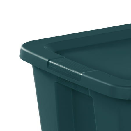 Sterilite Plastic 18 Gallon Tote Box Teal Rain Set of 6 - Walmart.com ...