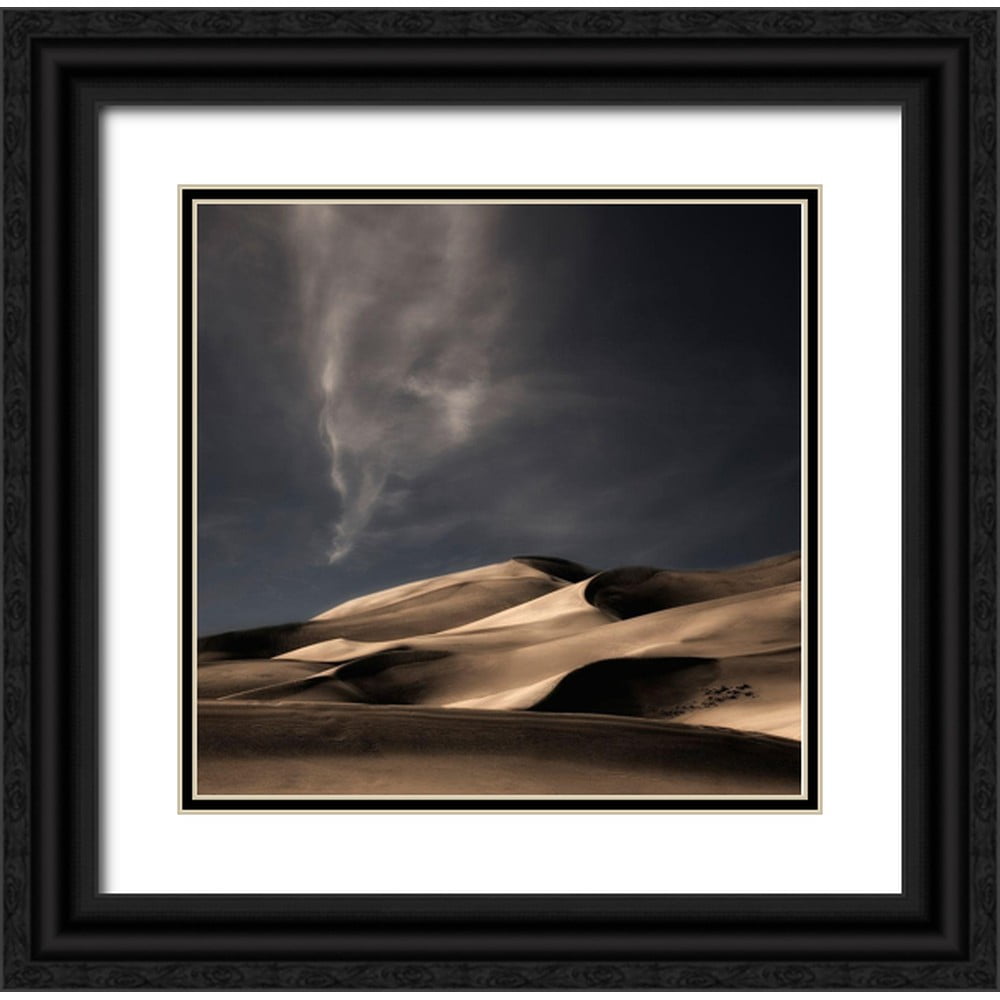Depaepe, Yvette 26x26 Black Ornate Wood Framed with Double Matting ...