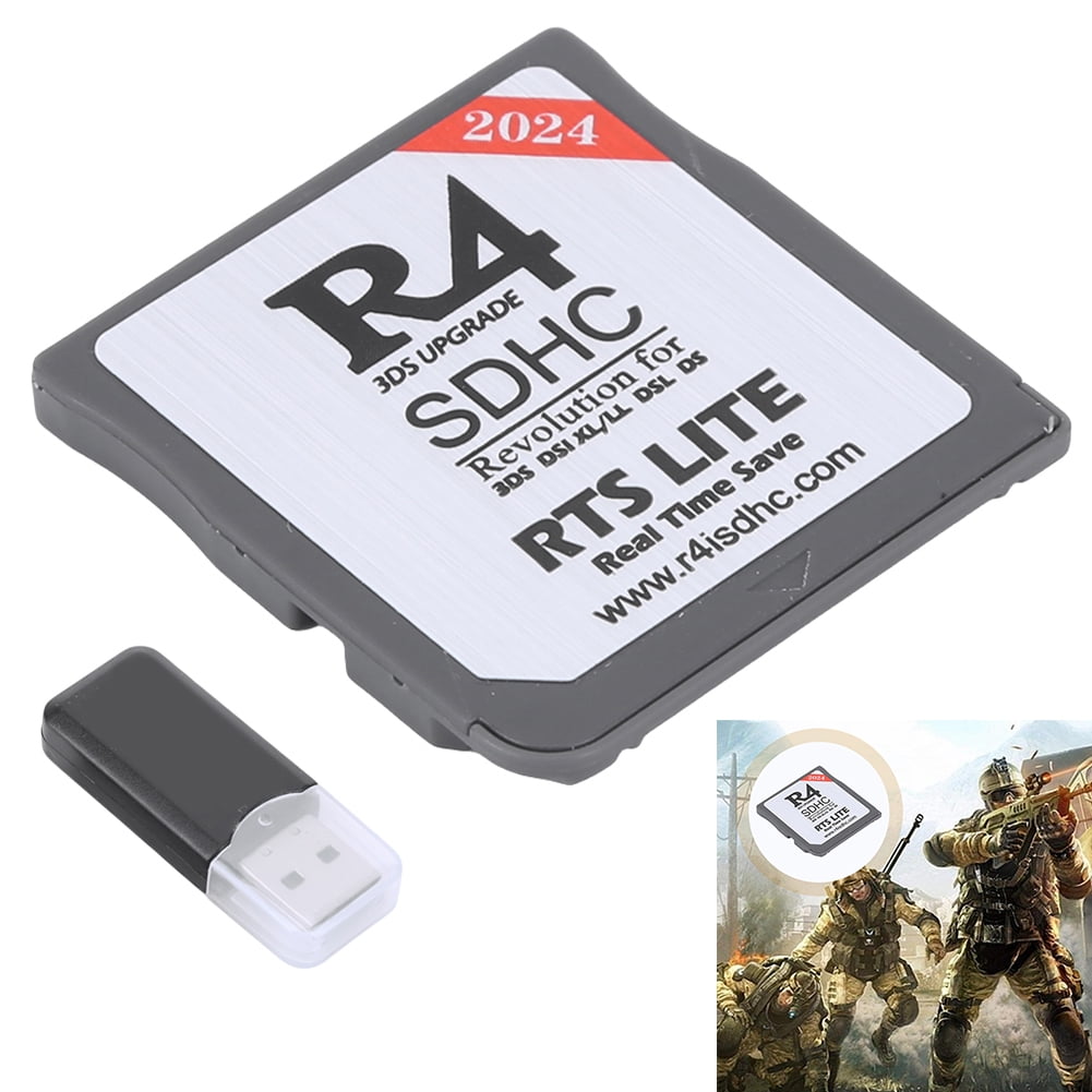 2024 Nuevo para R4I SDHC Tarjeta Videojuego Flashcard para (plata ...