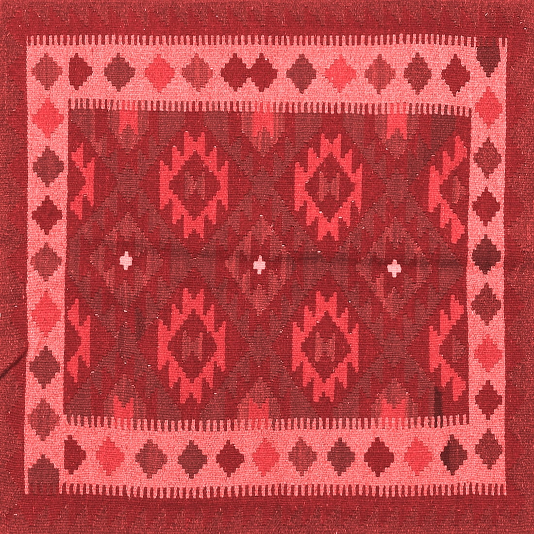 Ahgly Company Indoor Square Southwestern Red Country Area Rugs, 8 ...