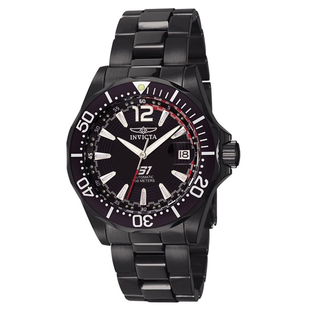 Invicta Men's 3546 Pro Diver Black Ion Plated Stainless Steel Automatic ...