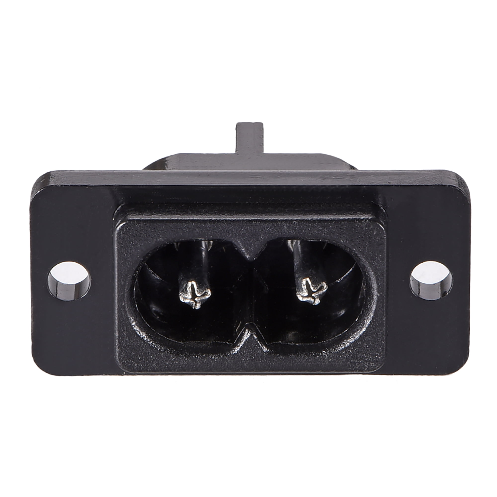 C8 Panel Mount Plug Adapter 250V AC 2.5A 2 Pins IEC Inlet Module Plug ...