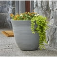 Better Homes & Gardens Terrence 19" Resin Planter Cement - Walmart.com