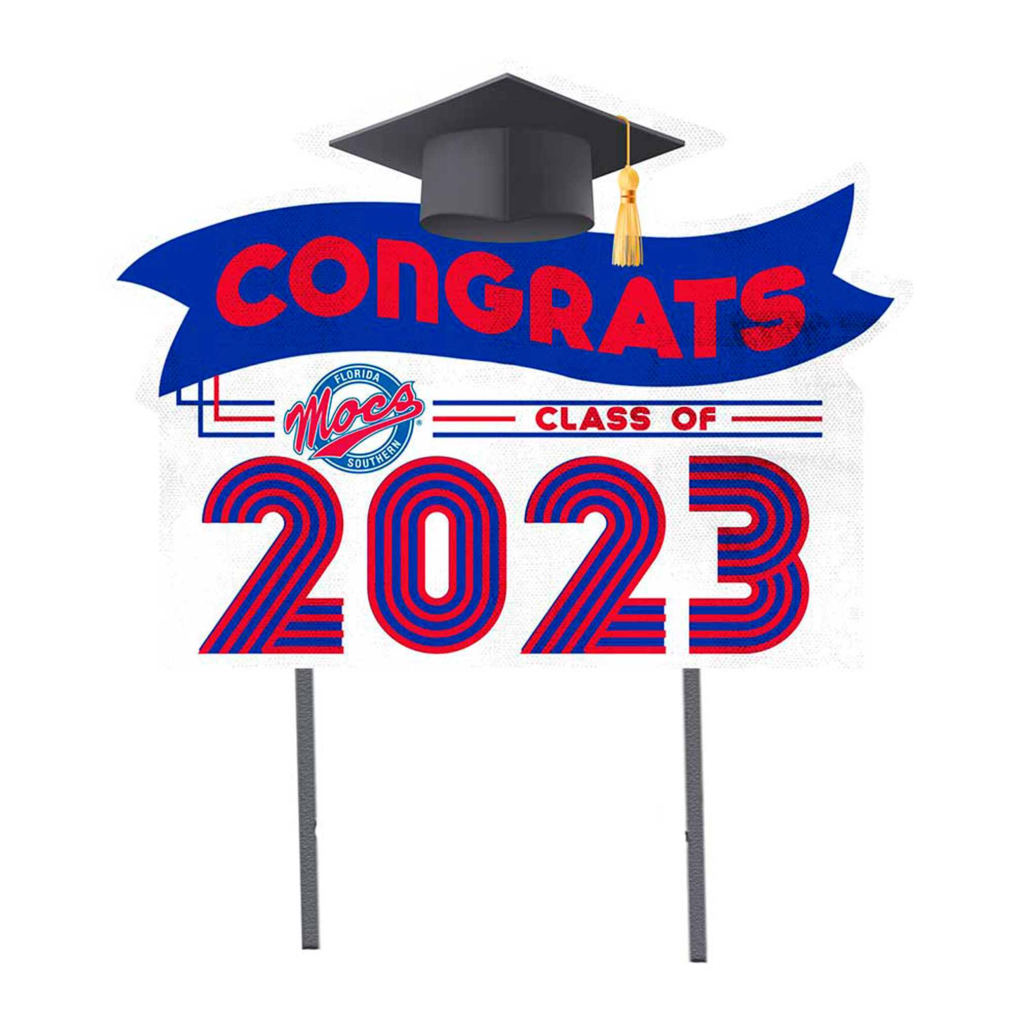 Florida Southern Mocs 18" x 24" Grad Yard Sign - Walmart.com
